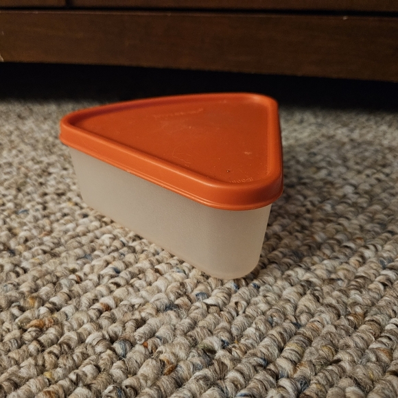 Tupperware | Kitchen | Tupperware Triangle Red Container | Poshmark